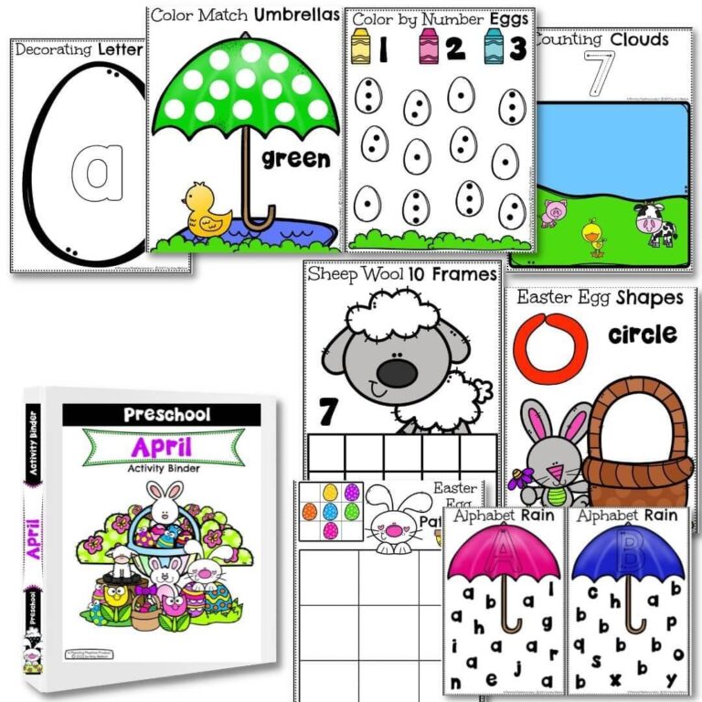 Preschool Activities Binder Bundle - Planning Playtime