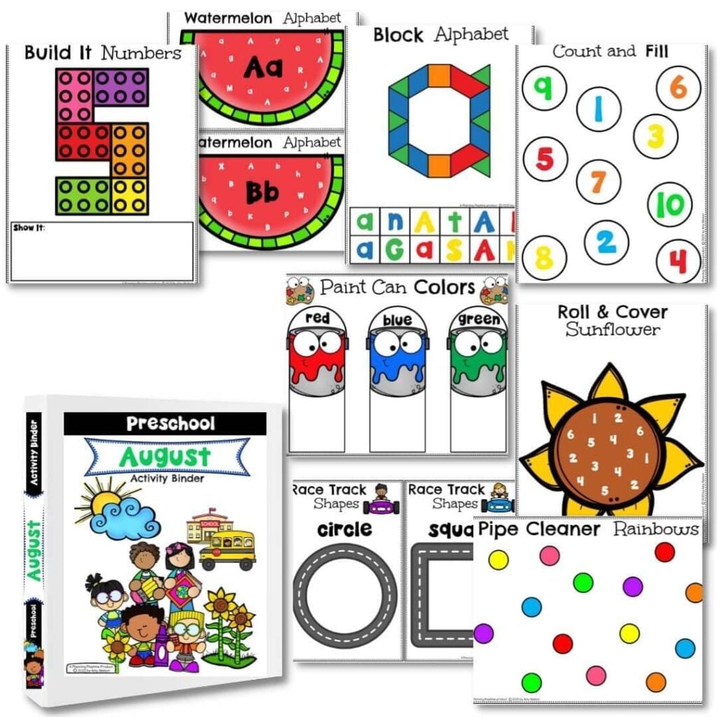 Preschool Activities Binder Bundle - Planning Playtime