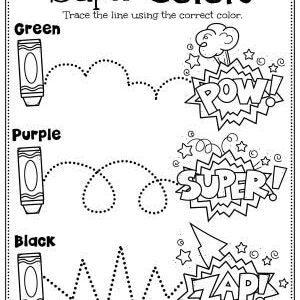 Superhero Worksheets for Preschool - Planning Playtime