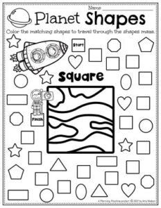 Space Worksheets Preschool - Planning Playtime