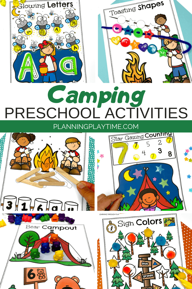 Camping Worksheets Preschool - Planning Playtime