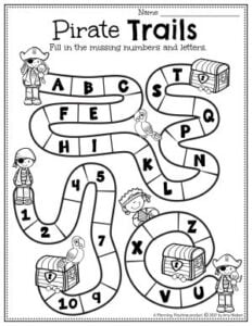 Pirate Worksheets Preschool - Planning Playtime