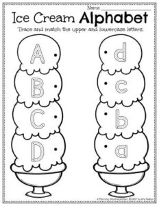 Ice Cream Worksheets Preschool - Planning Playtime