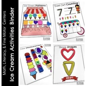 Ice Cream Preschool Activities Binder - Planning Playtime