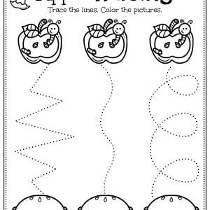 Apple Worksheets for Preschool - Planning Playtime