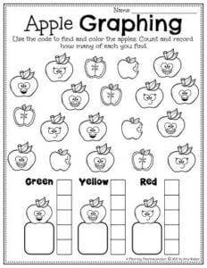 Apple Worksheets Preschool - Planning Playtime