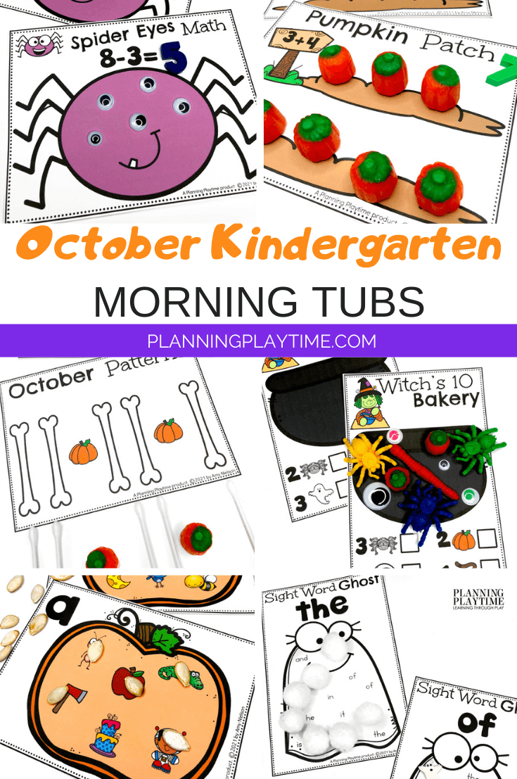 Kindergarten Morning Tubs - October - Planning Playtime