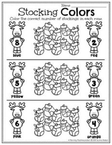 Christmas Worksheets Preschool - Planning Playtime