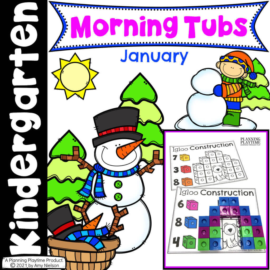 Kindergarten Morning Tubs - January - Planning Playtime