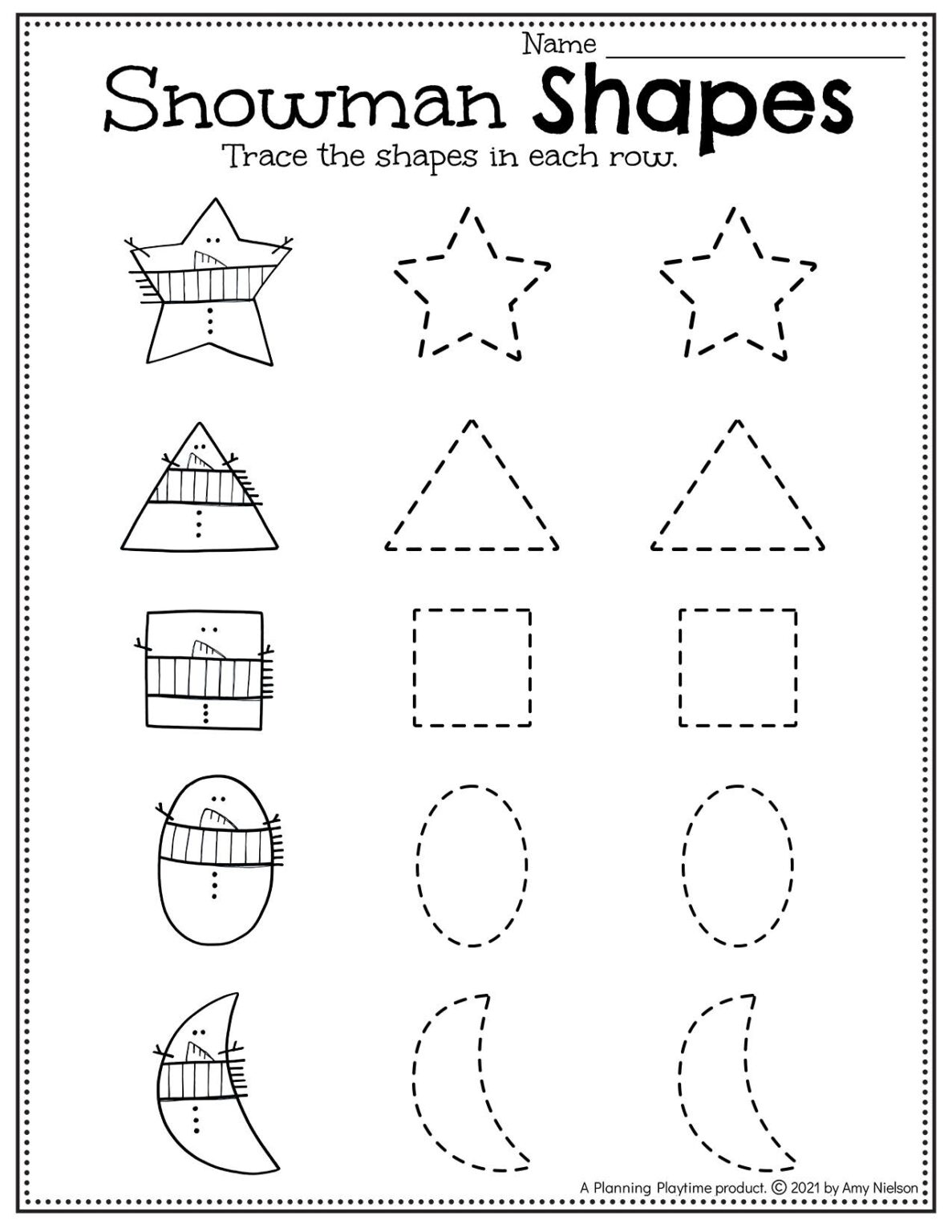 Winter Worksheets Preschool - Planning Playtime
