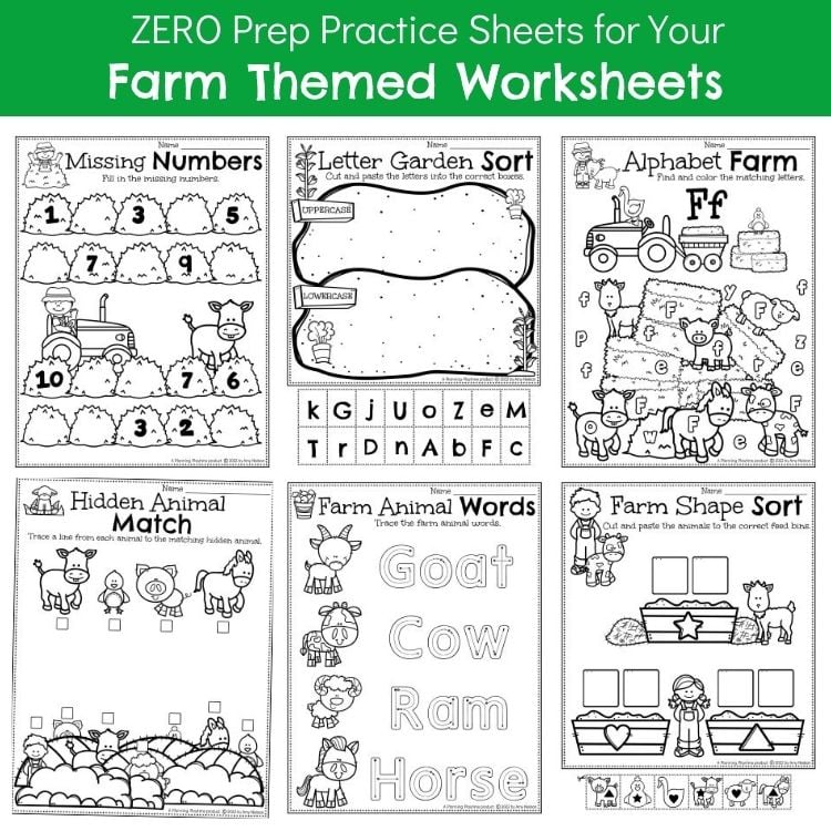 Preschool Printables Farm Preschool Farm Theme Planning Playtime