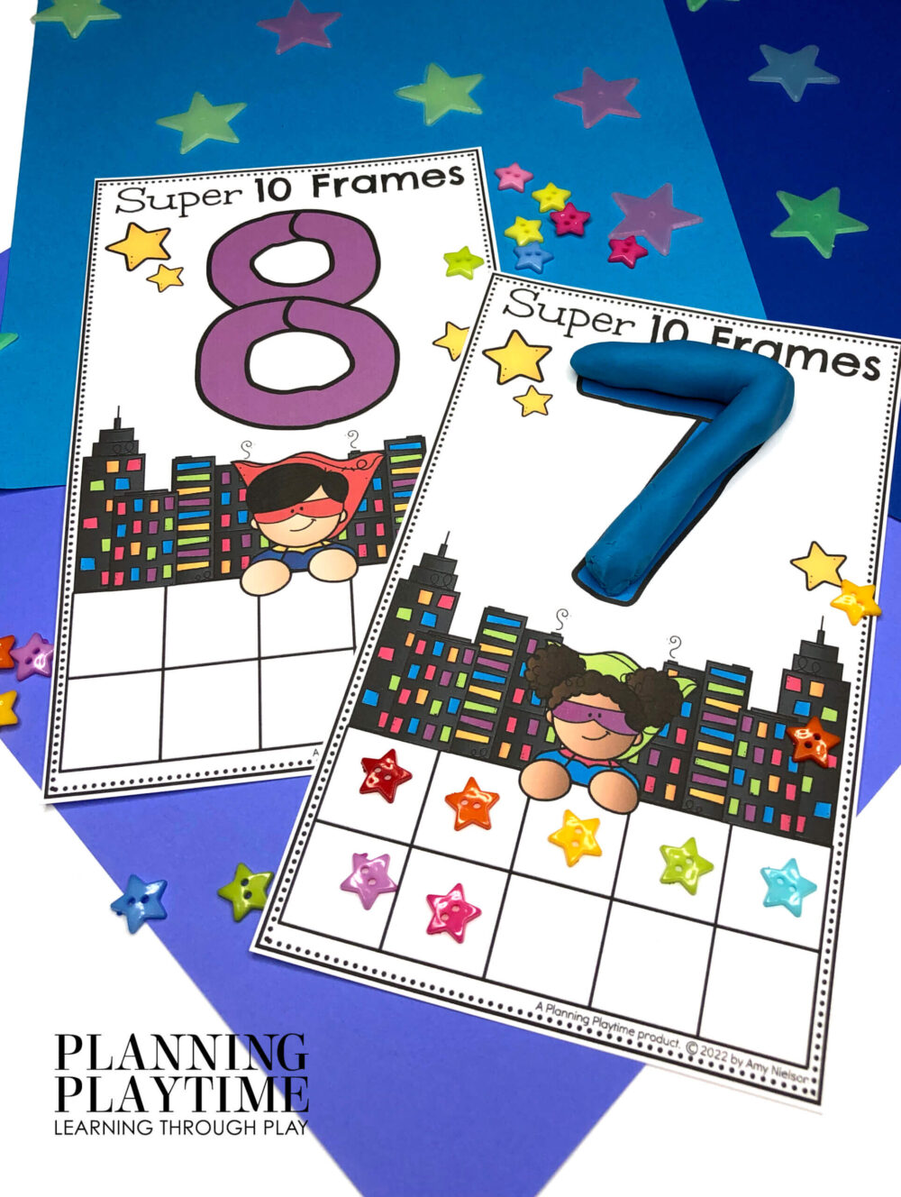 Superhero 10 Frames - Super Hero Morning Tubs - Planning Playtime