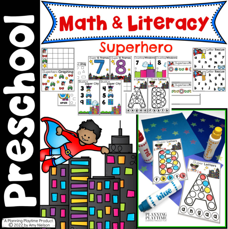 Superhero Activities Preschool - Planning Playtime