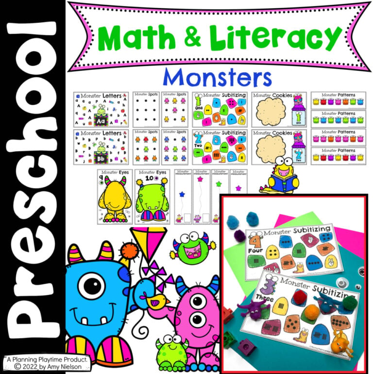 Monster Activities for Preschool - Planning Playtime