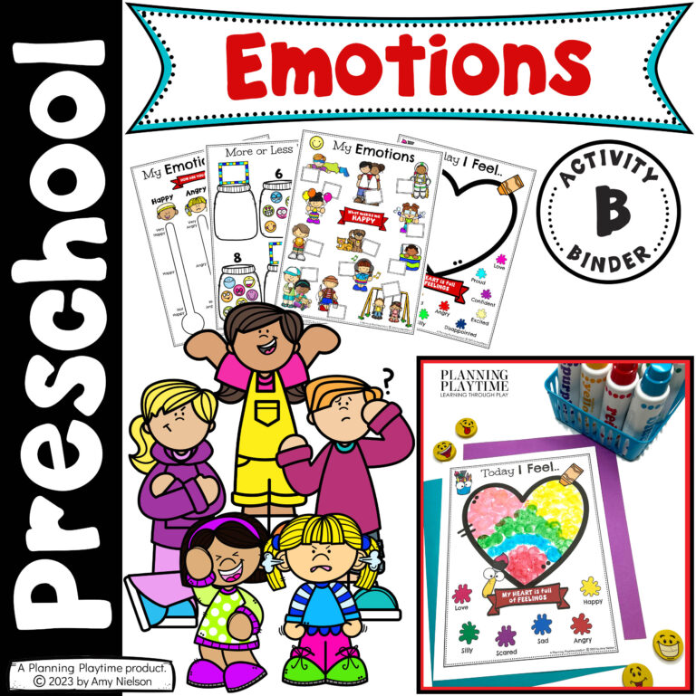 Emotions Preschool Worksheets - Planning Playtime