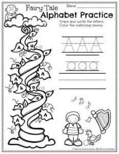Fairy Tale Preschool Worksheets - Planning Playtime