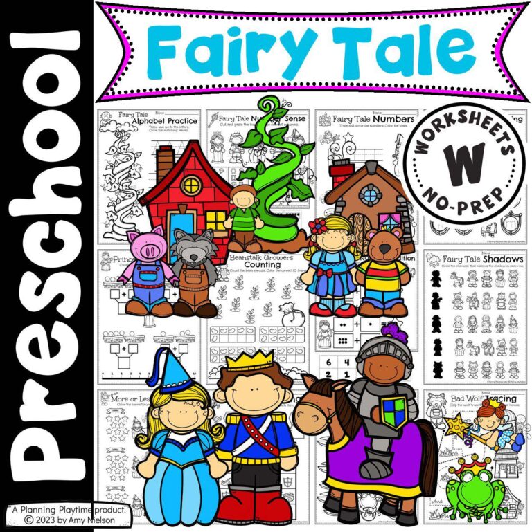 Fairy Tale Preschool Worksheets - Planning Playtime