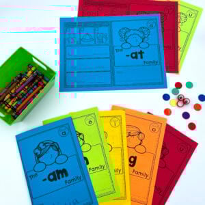 Short Vowel Word Families Activities - Planning Playtime