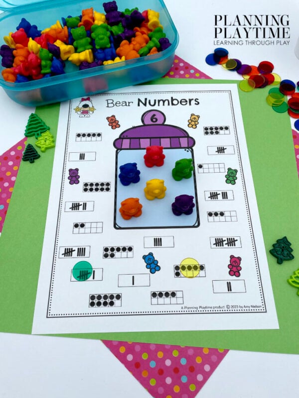 Bear Numbers - Bear Binder Activities Preschool - Planning Playtime