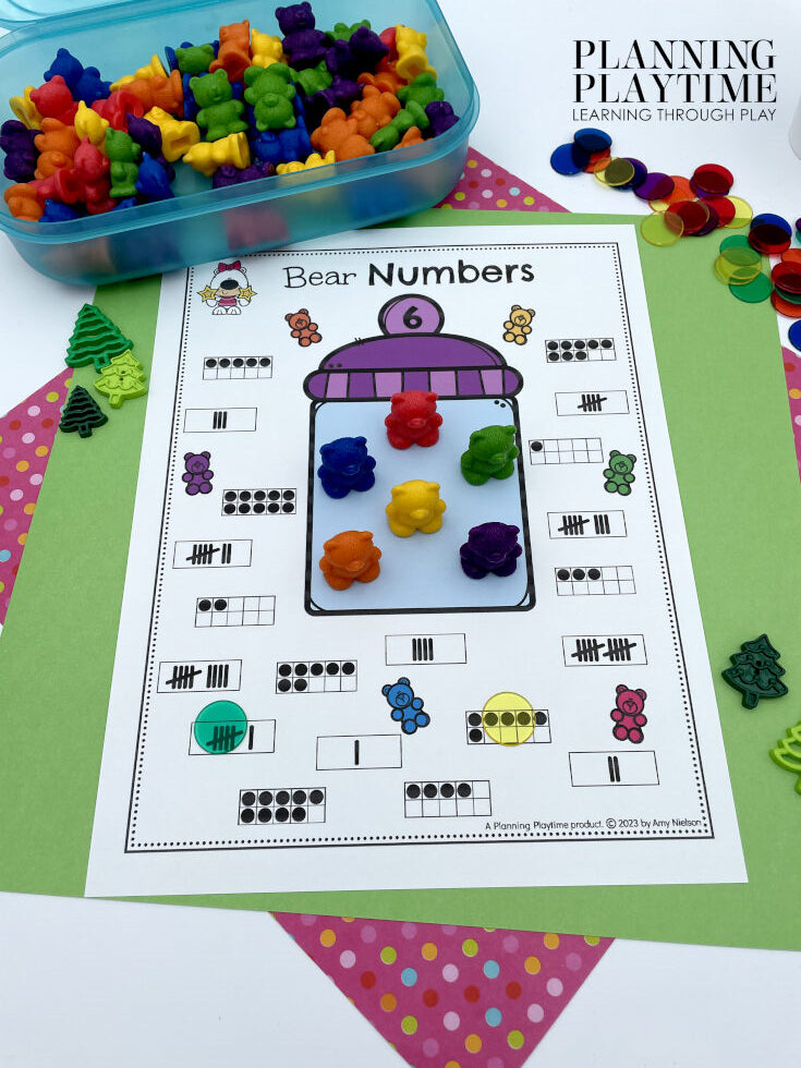 Bear Numbers - Bear Binder Activities Preschool - Planning Playtime