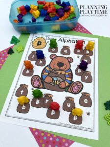 Bear Alphabet - Bear Binder Activities Preschool - Planning Playtime