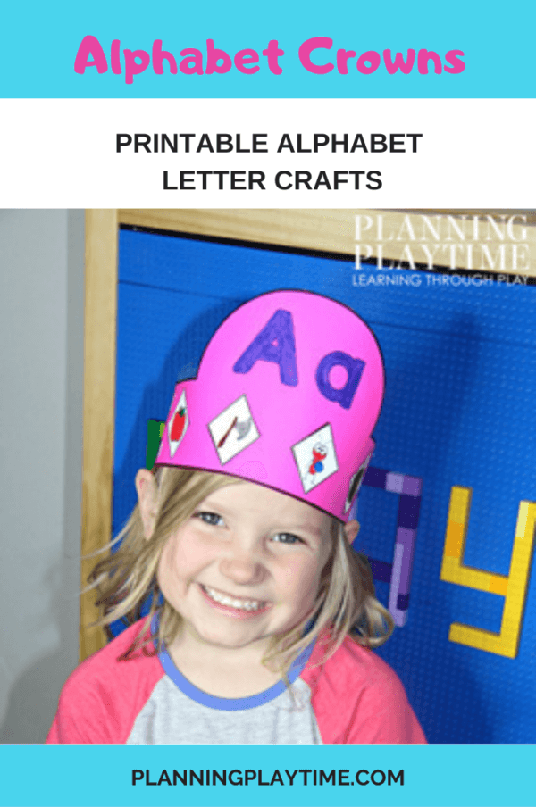 Alphabet Crowns - Letter Sounds Hat Crafts - Planning Playtime