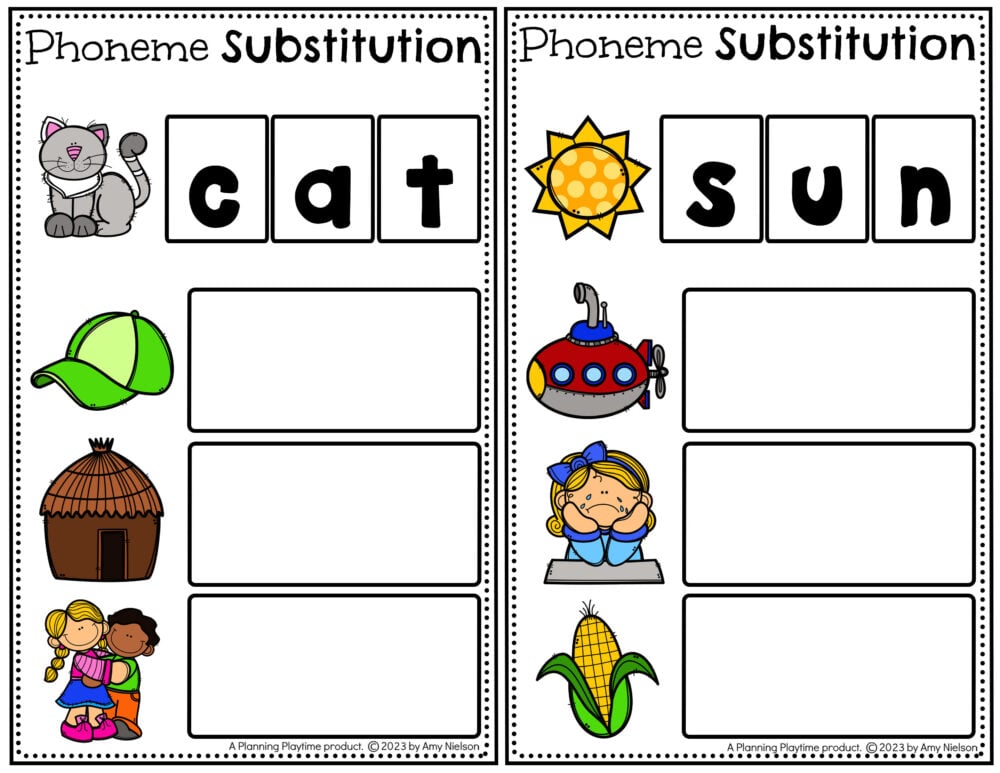 Kindergarten Phoneme Activities for Phonological Awareness - Planning ...