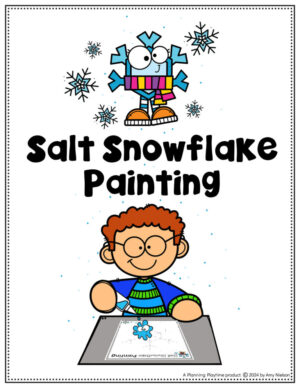 Salt Snowflake Painting - Winter Science - Planning Playtime