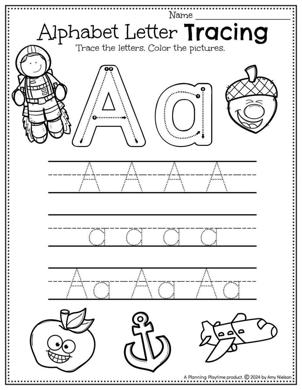 Tracing Worksheets Preschool - Planning Playtime