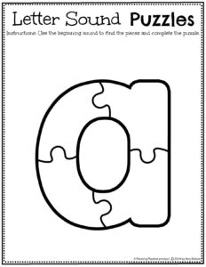 Letter Sounds Alphabet Puzzles - Planning Playtime