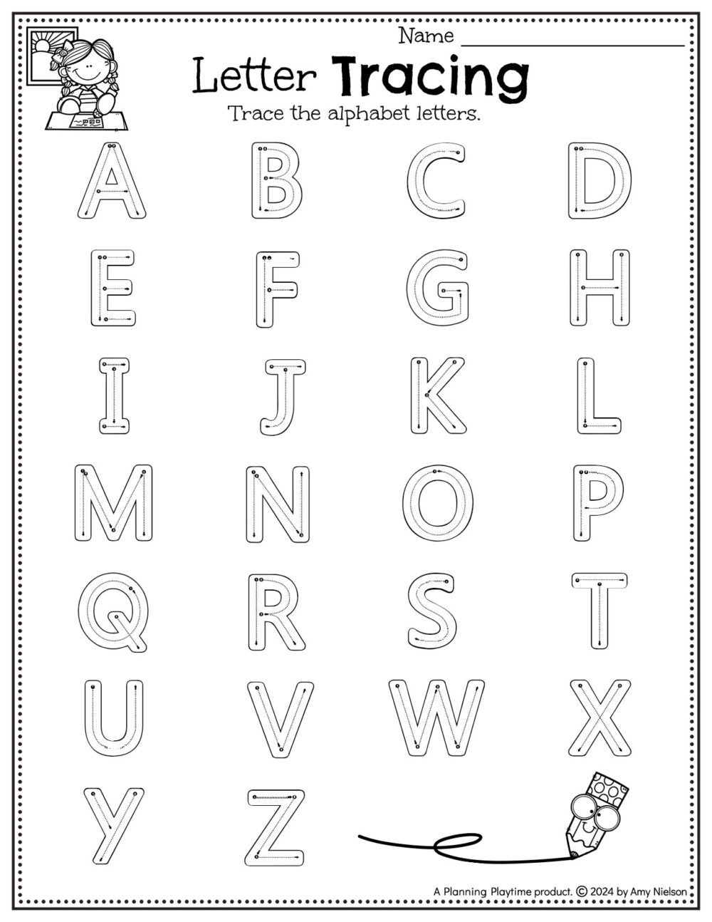 Tracing Worksheets Preschool - Planning Playtime