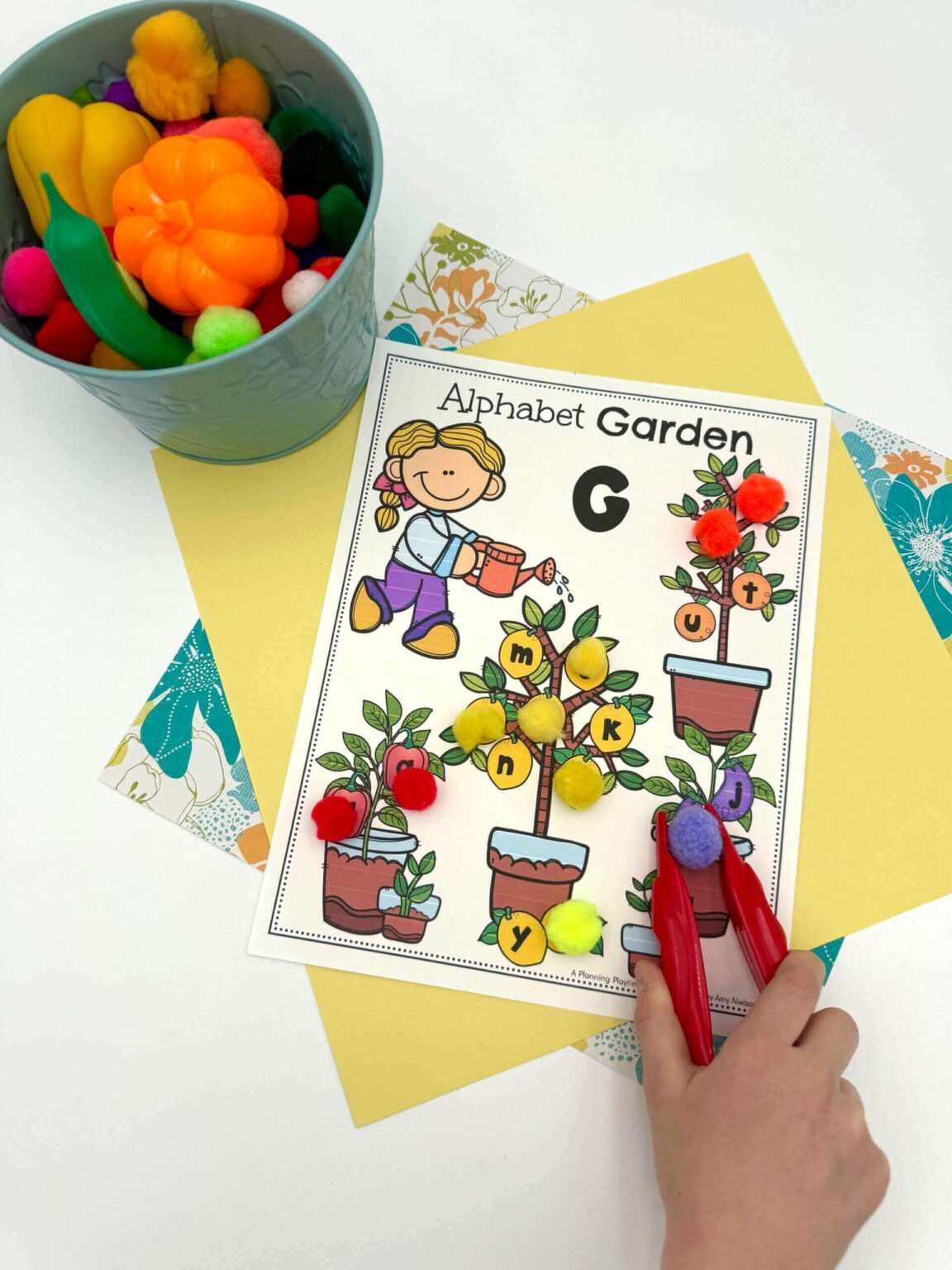 Alphabet Garden - Garden Theme Activities Preschool Binder - Planning ...
