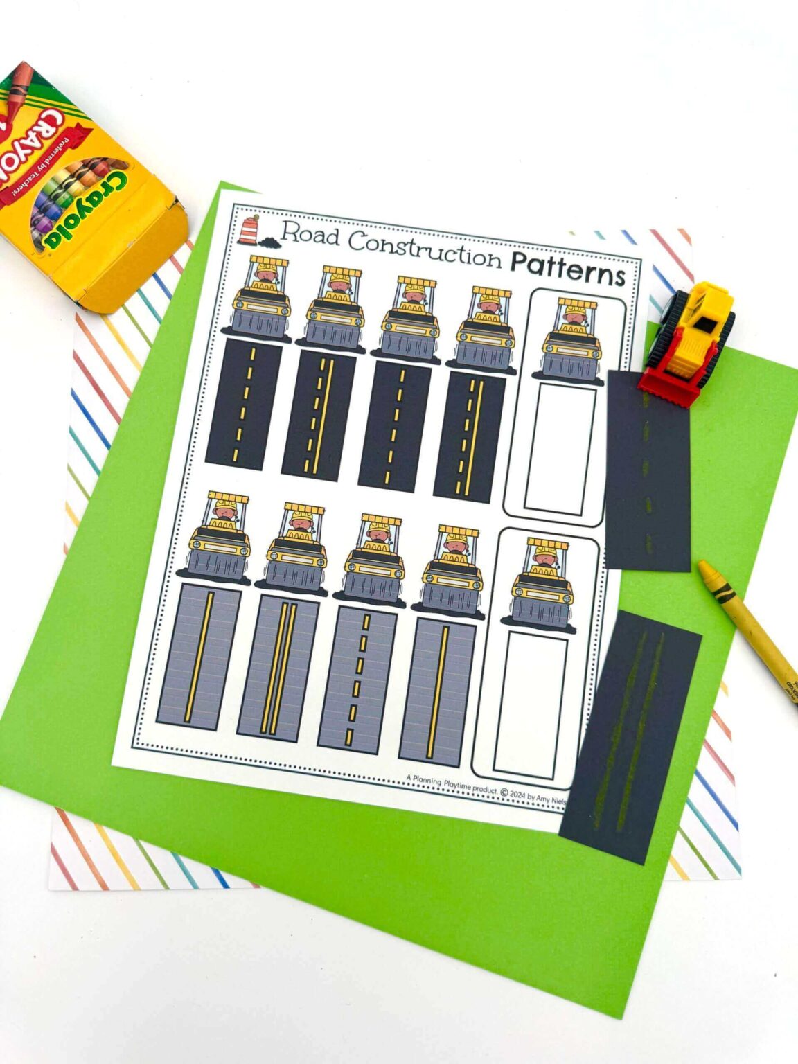 Road Construction Patterns - Pattern Activities Preschool ...