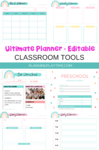 Ultimate Preschool Planner - Editable - Planning Playtime