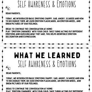 Self-Awareness and Emotions Lesson Plans and Activities - Planning Playtime