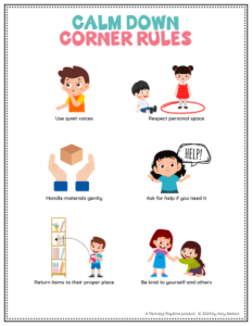 Calm Down Corner Printables - Planning Playtime