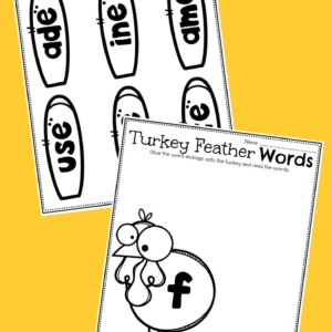 Turkey Reading Phonics Activity - Planning Playtime