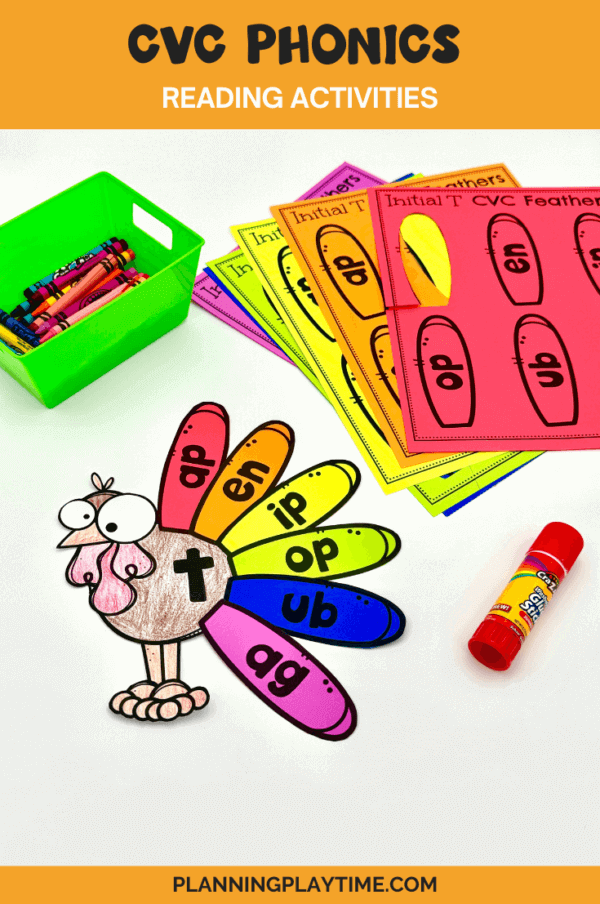 Turkey Reading Activity Phonics SOR Aligned - Planning Playtime