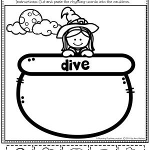 Halloween Phonics: CVC Rhyming Worksheets for Early Readers - Planning ...