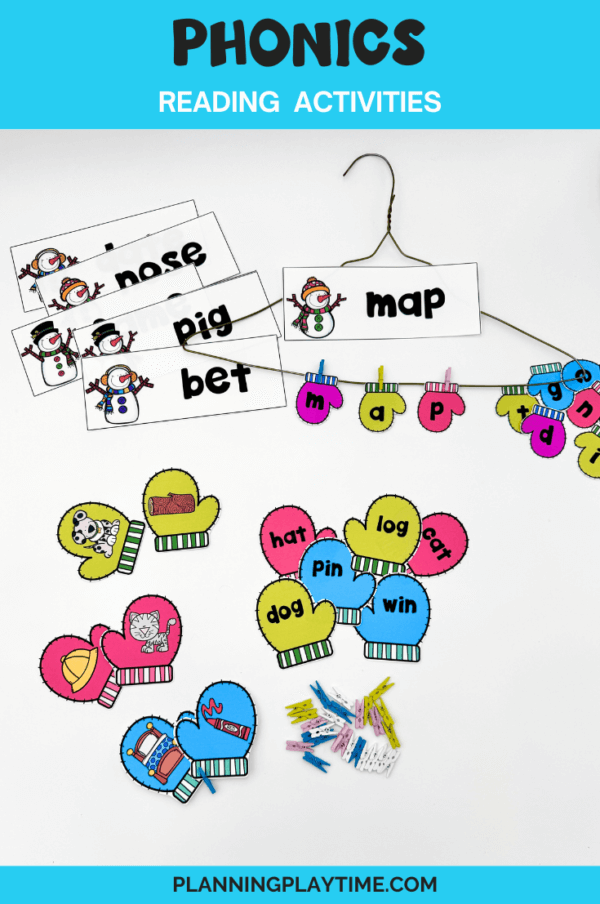 Winter Mittens Phonics: Science of Reading Activities for Early Readers ...