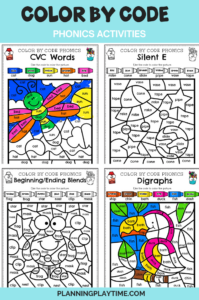 Complete Phonics Color by Code Worksheets: From CVC to Diphthongs ...