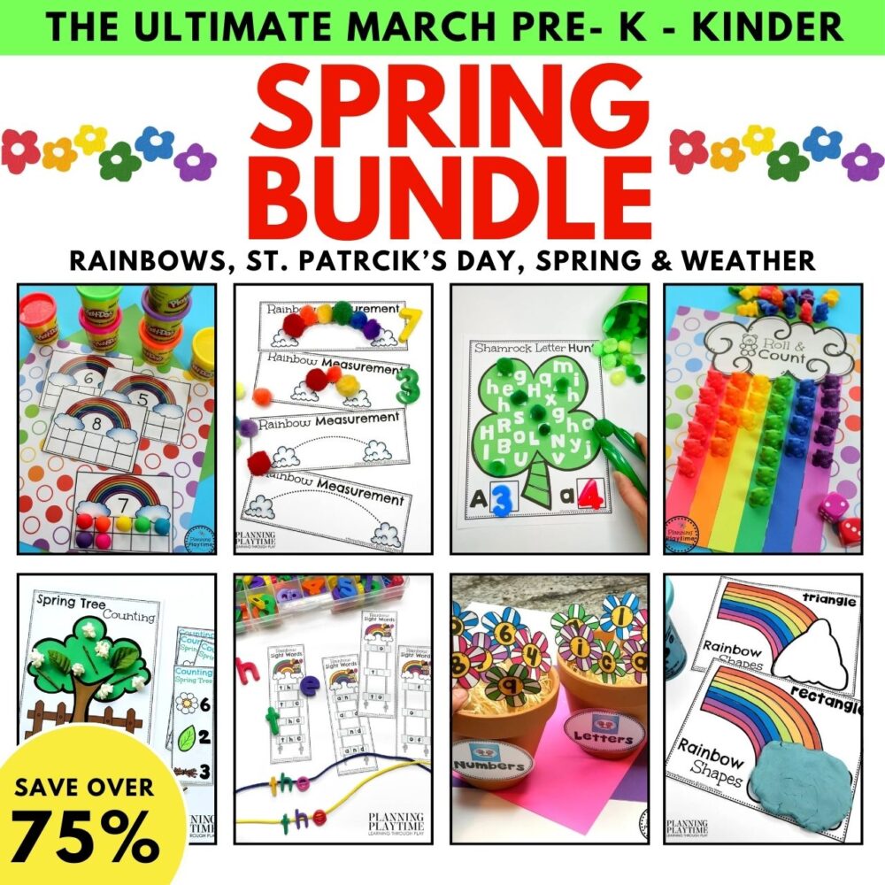 The Ultimate Teacher Time-Saver March PreK-K Bundle - Planning Playtime