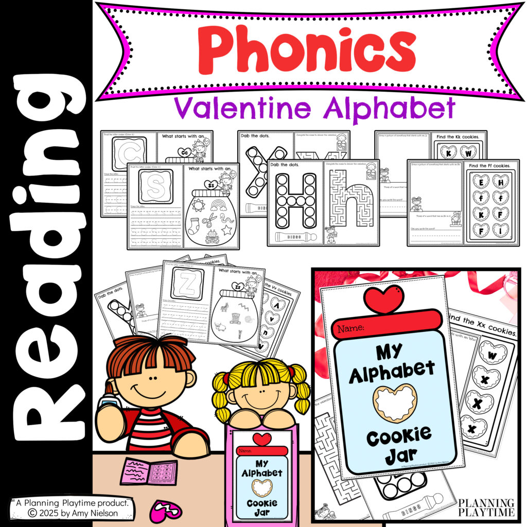Valentine's Phonics Learning Pack - Planning Playtime