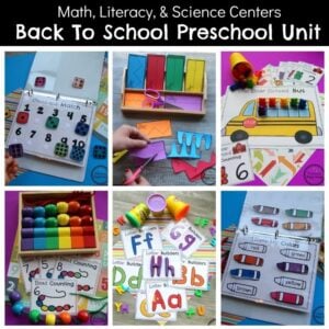 Back to School Theme - Preschool - Planning Playtime