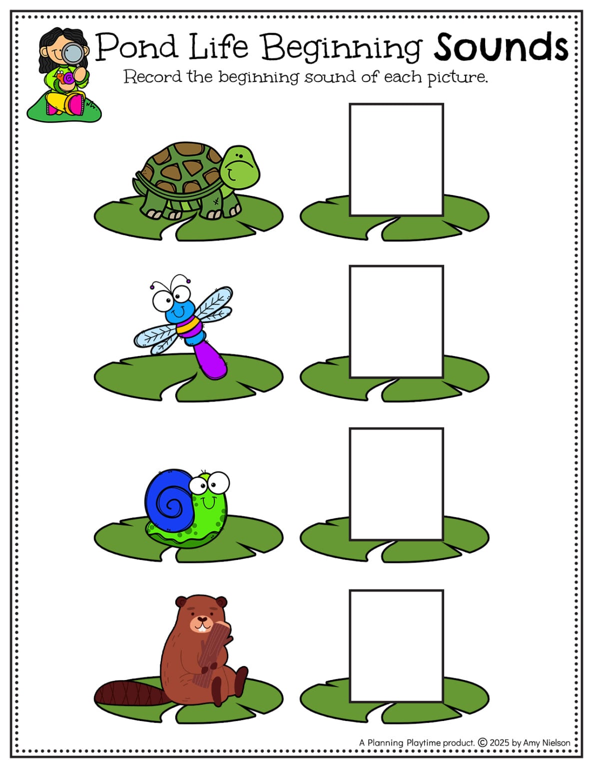 Pond Life Preschool Activities and Centers - Planning Playtime