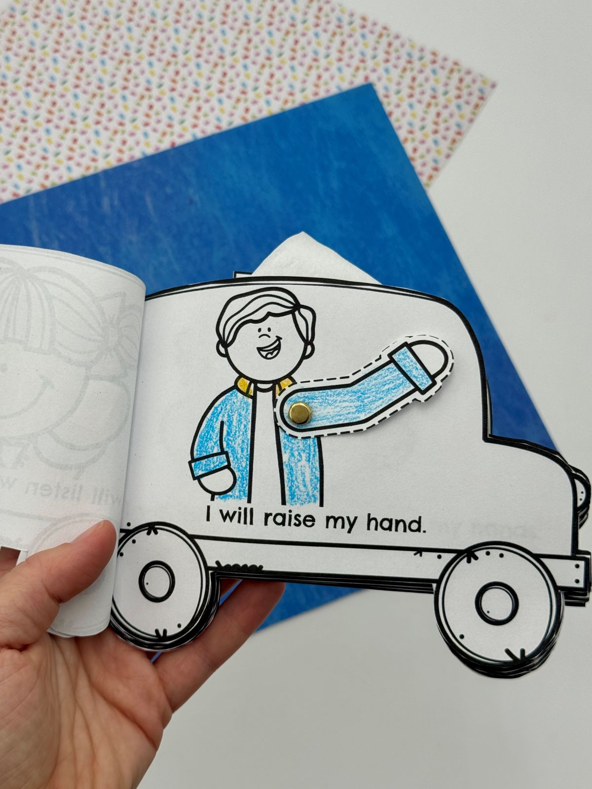 My School Rules Interactive Book – Back to School Craft for Preschool ...