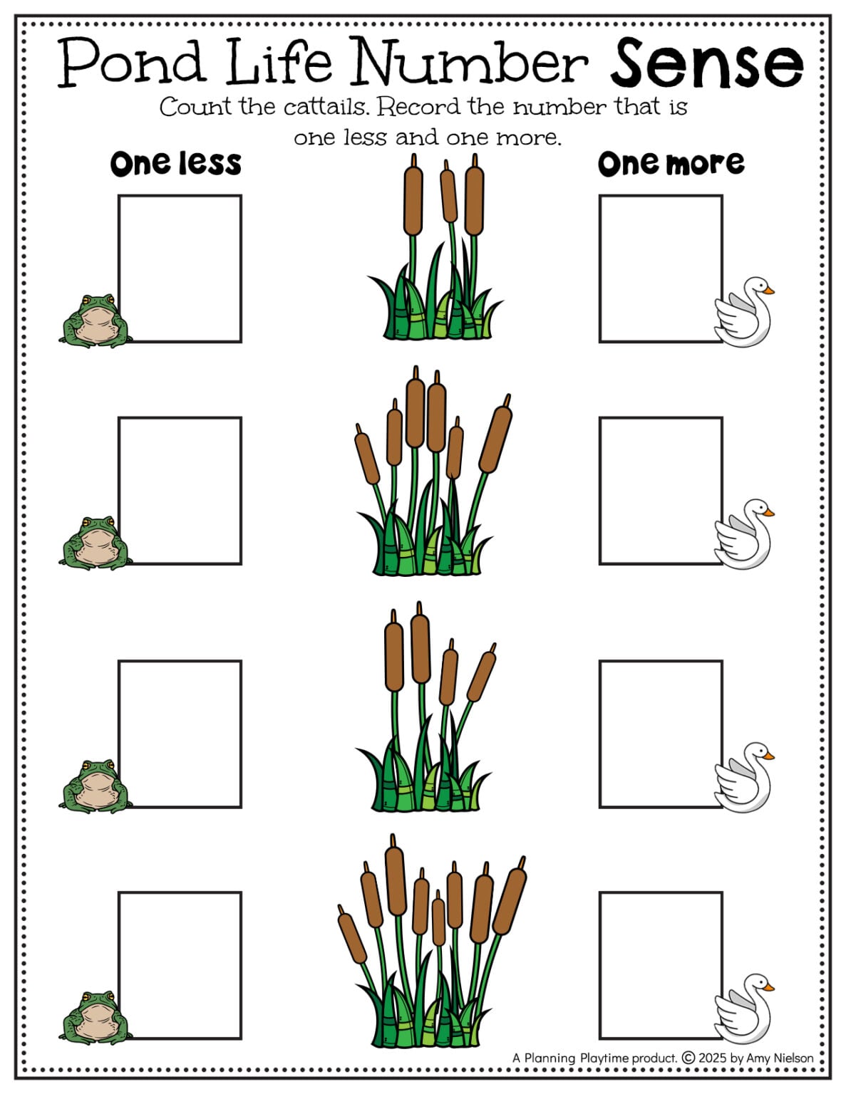 Pond Life Preschool Activities and Centers - Planning Playtime