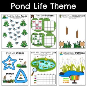 Pond Life Preschool Activities Binder - Planning Playtime