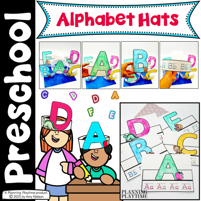 Alphabet Hats Phonics Crafts - Planning Playtime
