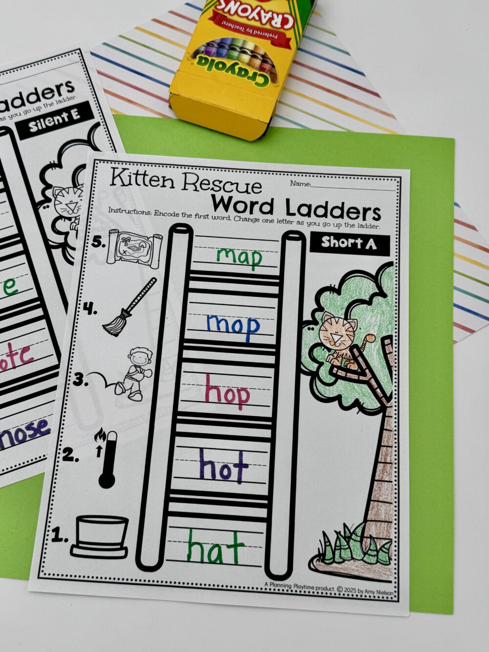 Phonics Word Ladders for Kindergarten | CVC, Digraphs, Blends, Vowels ...